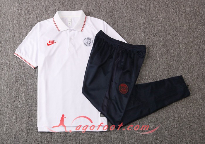 Nouveau Ensemble Polo Paris PSG + Pantalon Rouge 19 20