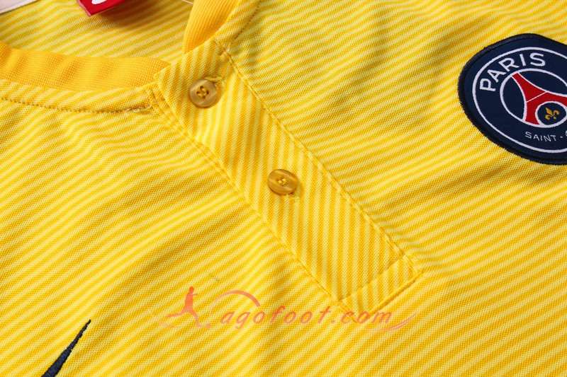 Nouveau Ensemble Polo Paris PSG + Pantalon Jaune 19 20
