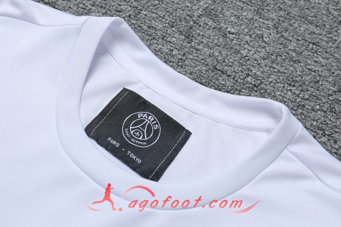 Nouveaux Survetement De Foot Paris PSG Jordan Blanc Pas Cher 19 20