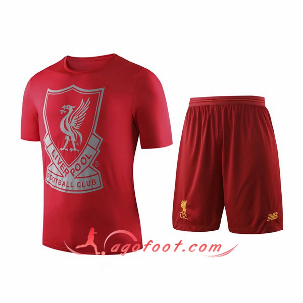Nouveau Training T-Shirts FC Liverpool AXA + Pantalon Rouge 19 20