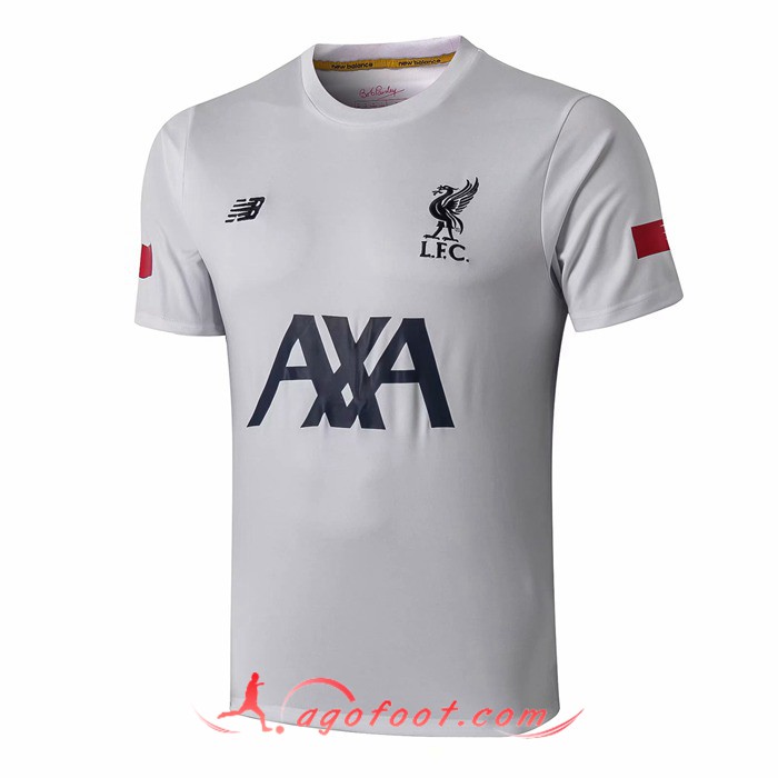 Nouveau Training T-Shirts FC Liverpool AXA + Pantalon Blanc 19 20