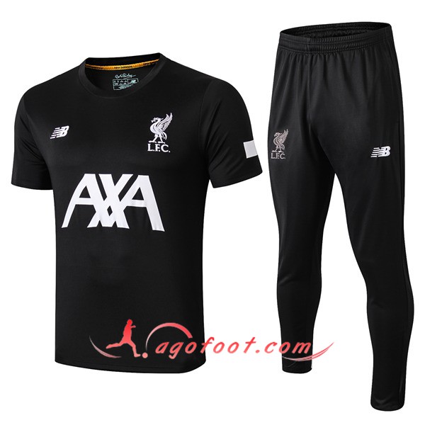 Nouveau Training T-Shirts FC Liverpool AXA + Pantalon Noir 19 20