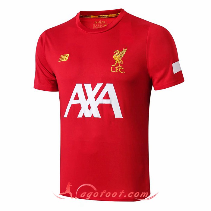 Nouveau Training T-Shirts FC Liverpool AXA + Pantalon Rouge 19 20