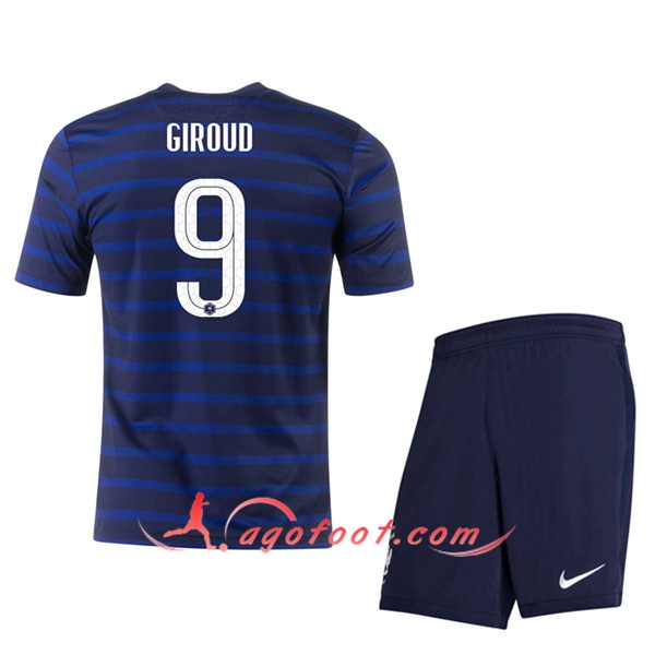 Maillot UEFA Euro 2020 France (Giroud 9) Enfant Domicile
