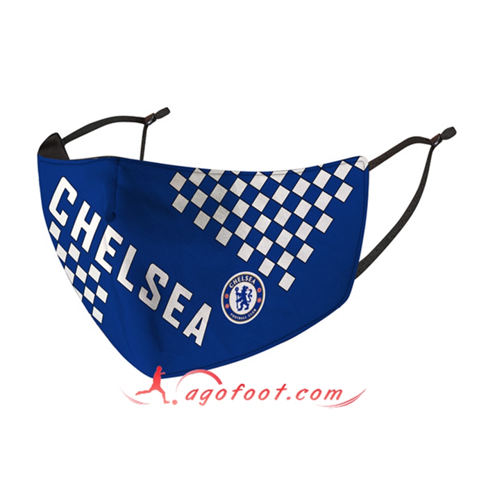 Coloriage Nouveau Masques Foot FC Chelsea Bleu/Blanc Reutilisable