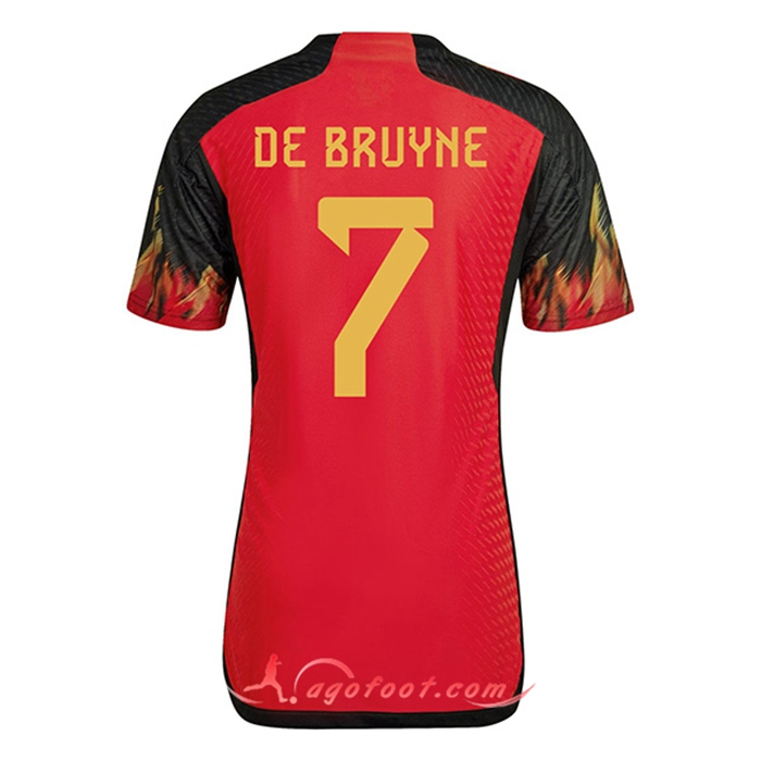 Site De Maillot Equipe Foot Belgique (DE BRUYNE #7) 2022/2023 Domicile