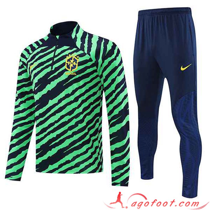 Ensemble Ensemble Survetement de Foot Bresil Vert 2022/2023
