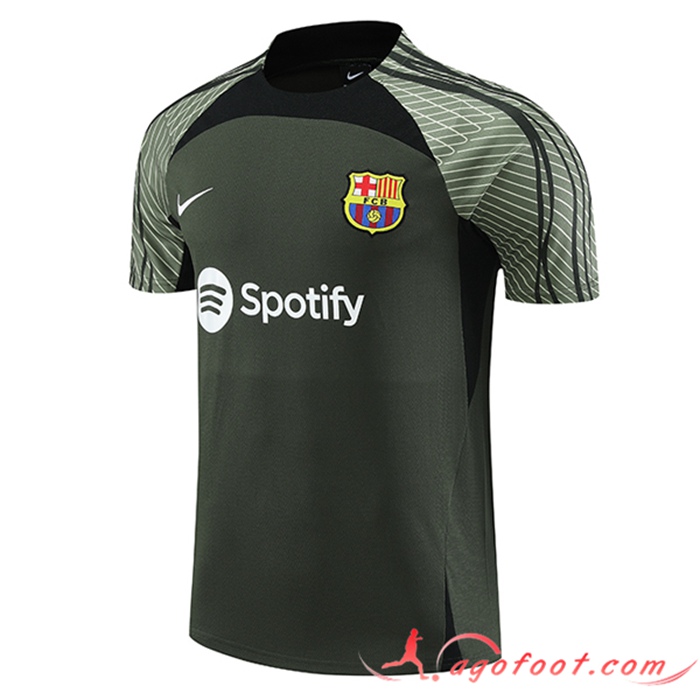 Faux Training T-Shirts FC Barcelone Vert 2023/2024