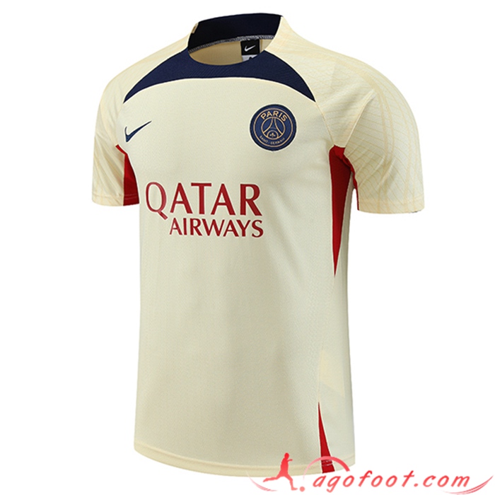 Photo Training T-Shirts PSG Jaune 2023/2024
