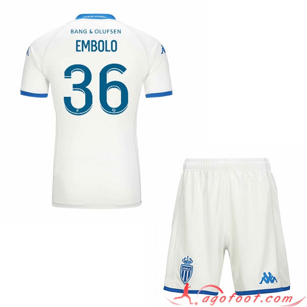 Image Maillot de Foot AS Monaco (EMBOLO #36) Enfants 2023/2024 Third