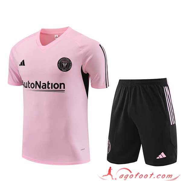 Les Ensemble Training T-Shirts + Shorts Inter Miami CF Rose 2023/2024 -02